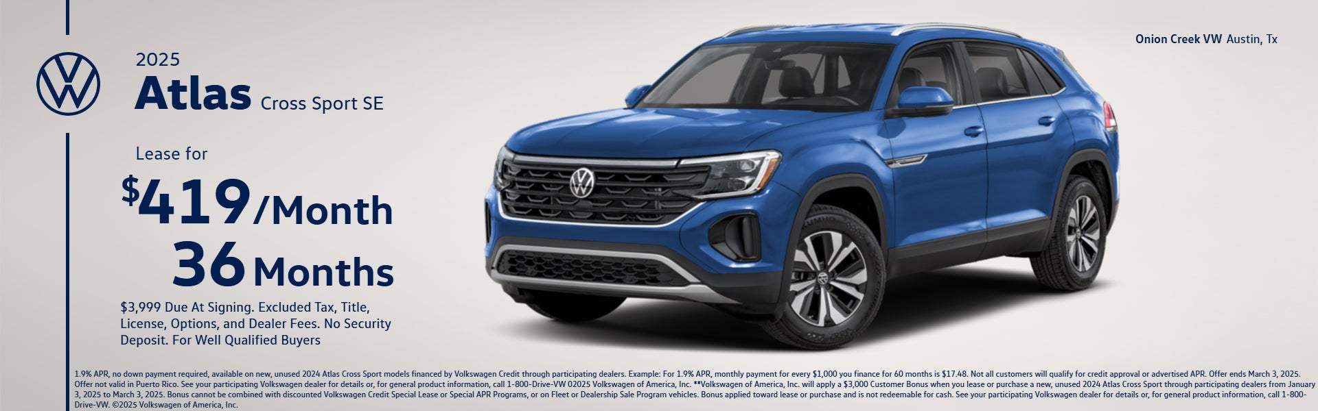 Home | Volkswagen Dealership in Austin, TX | Onion Creek Volkswagen